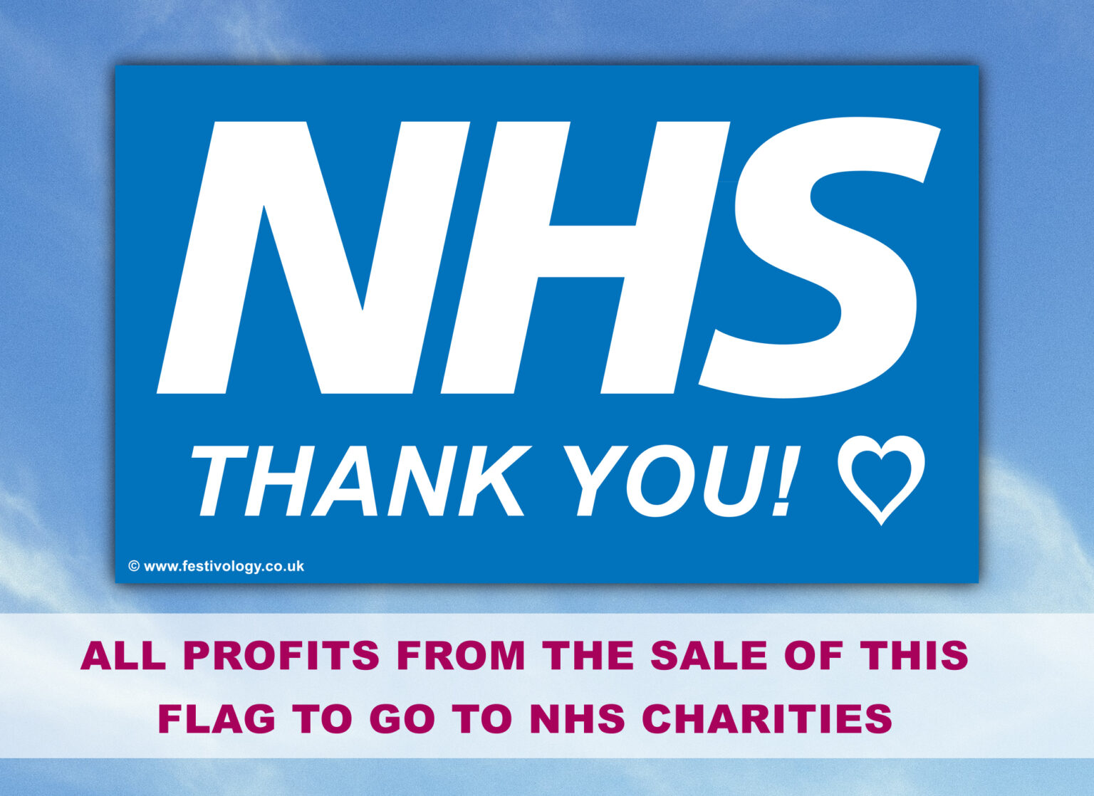 Thank You NHS Charity Flag - Flags - The Campfire Cooking Company